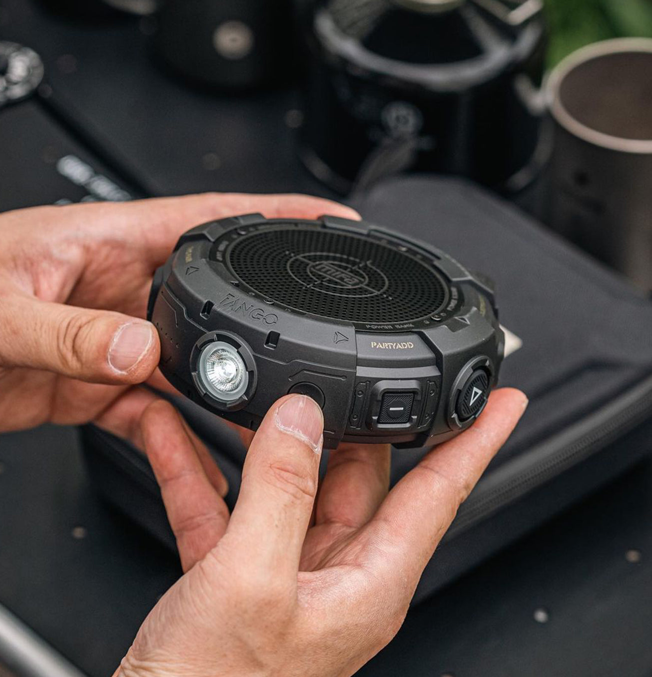 mifa Tango Portable Bluetooth Speaker With Flashlight,IP67 Waterproof